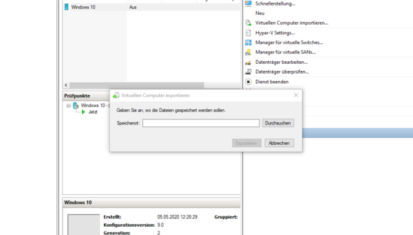 Hyper-V virtuelle Maschine klonen - Technology Blog