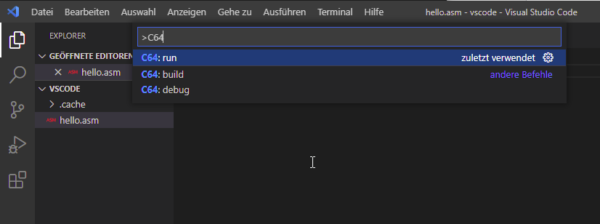 C64 Assembler Programmierung - Visual Studio Code - Technology Blog