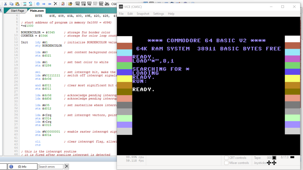 C64 Assembler Programmierung - Interrupts und Scanlines - Technology Blog